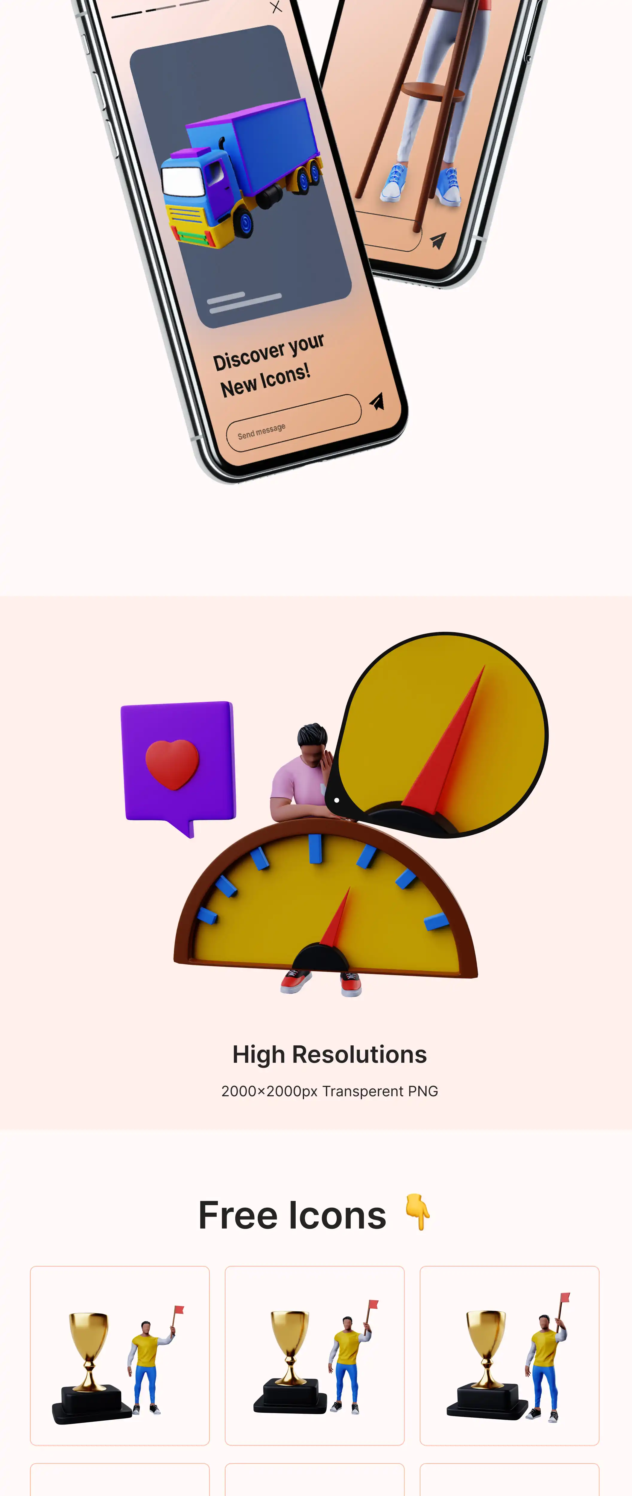 3D Icon Pack for Business and Marketing agency | Bizzy Pro | Iqonic De